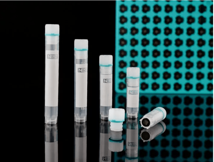 NEST Cryovials 2D barcode on bottom, and 1D barcode on side - Bulk ...