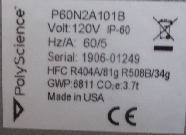 PolyScience IP-60 -60°C Cooler with 1.5" Rigid Coil Probe -120V Refurb 2019
