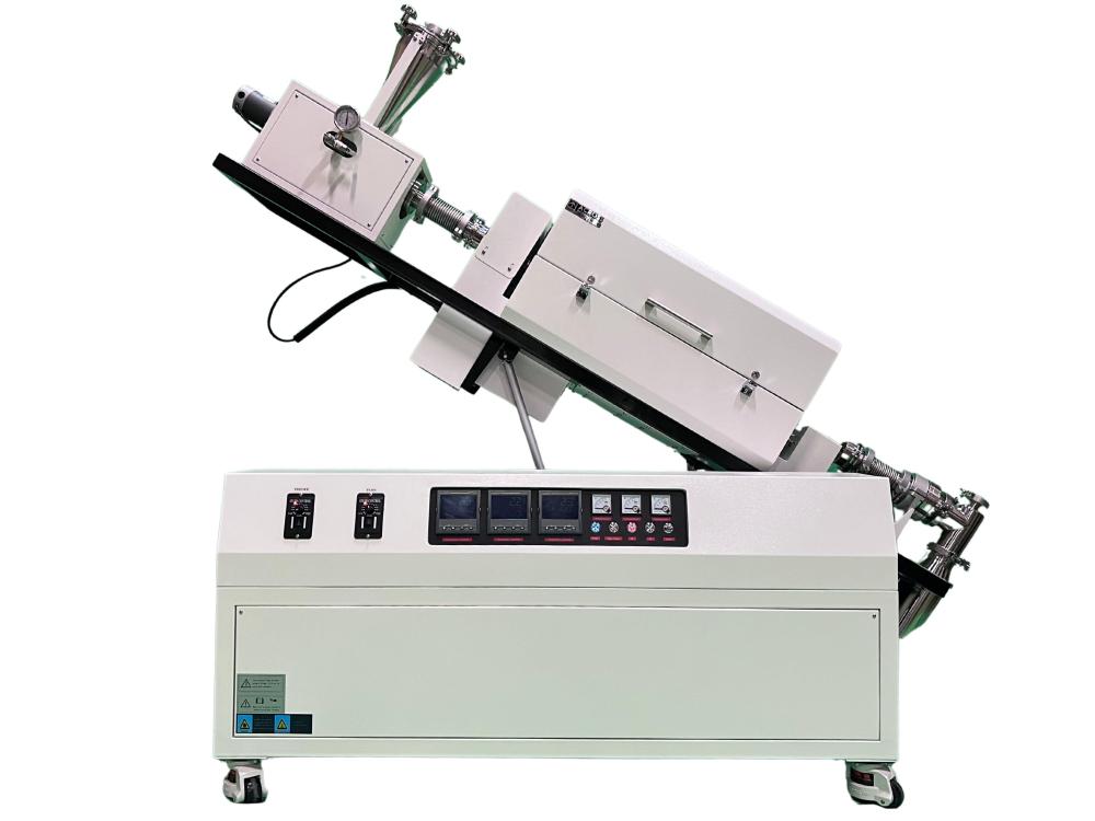 1200C 1-3 Zone Rotary & Tilting Top-Open Tube Furnace with Custom Feed ...