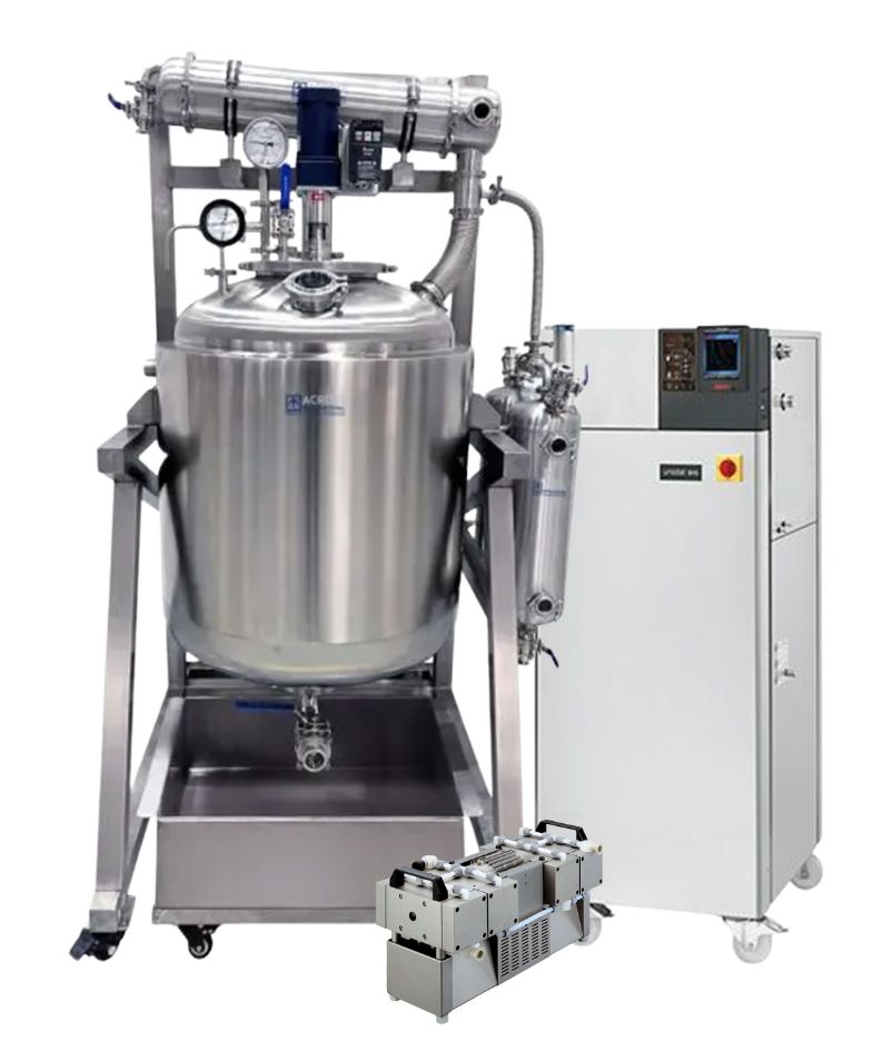 Winterization Package— 300L 316L SST Dual-Jacketed Reactor With Pump