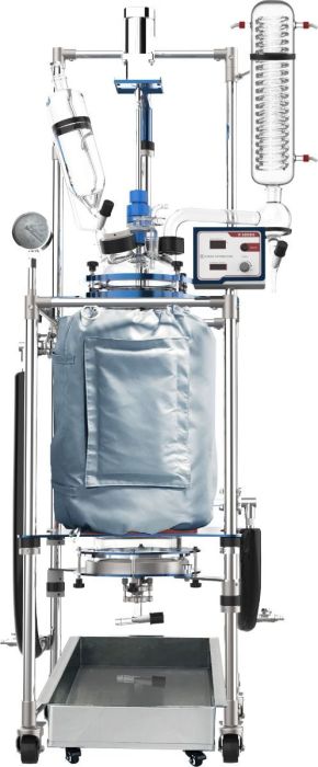 50L Single / Dual Jacketed Glass Reactor System with Filter